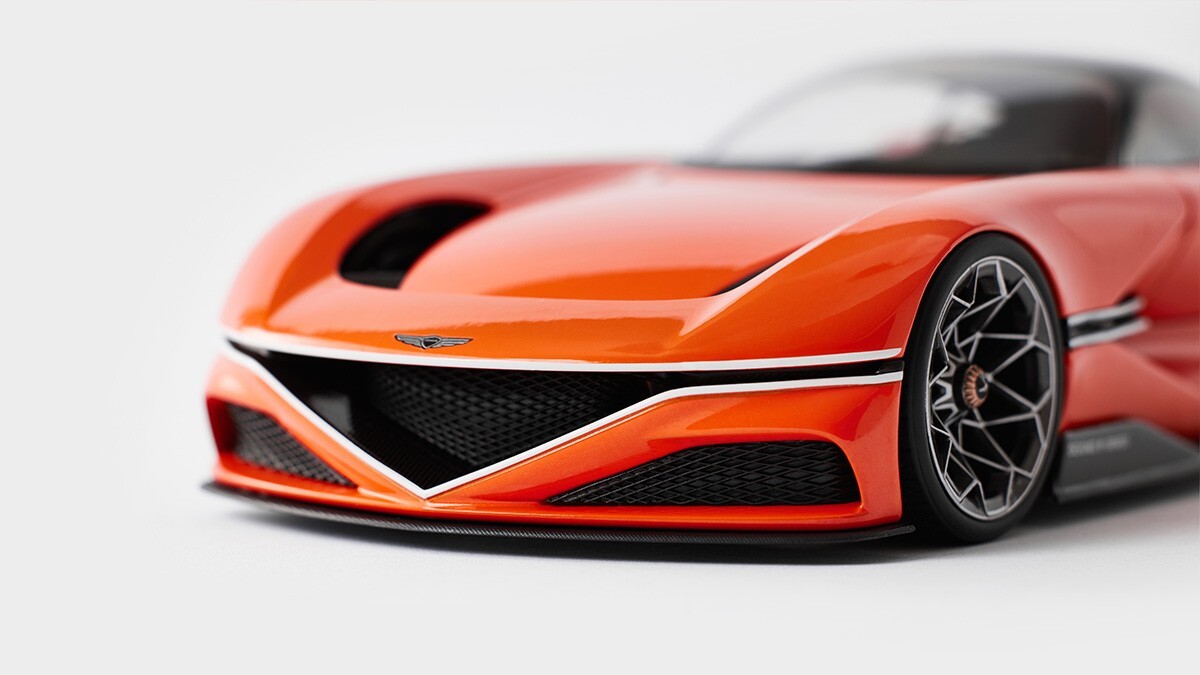 HYUNDAI Genesis X Gran Berlinetta Concept 1:18 Scale Diecast Model Car ...