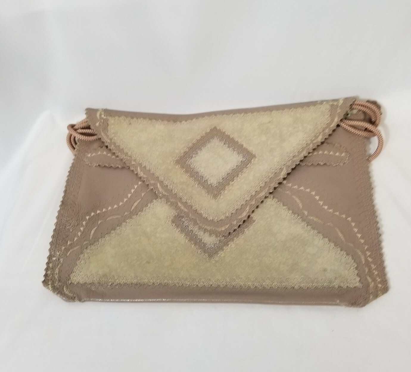 Vtg 1977 Maximilia Maxine Renee Clement OOAK Taupe Leather Envelope ...