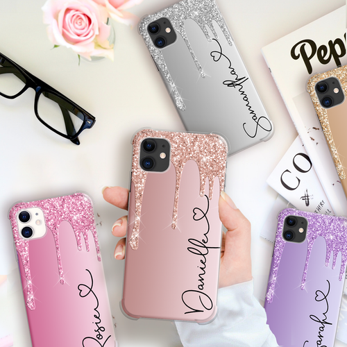 Personalised Phone Case Cover Name Initials Shockproof Cover For iPhone ...