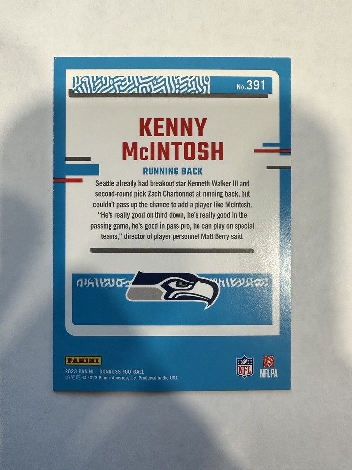 2023 Donruss Kenny McIntosh Rookie Red Press Proof #391 Seahawks | eBay