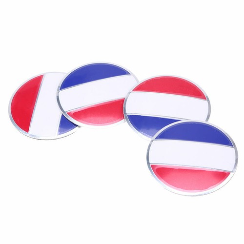 4x 57mm Car Wheel Center Hub Cap Emblem Badge Sticker France Flag ...