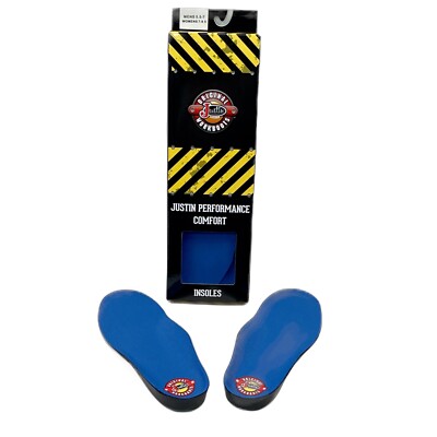 Justin Work Boot PERFORMANCE COMFORT Replacement Insoles Men 5.5-7 ...