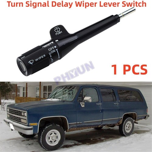 Black Turn Signal Delay Wiper Lever Switch Black For GM Olds Pickup ...