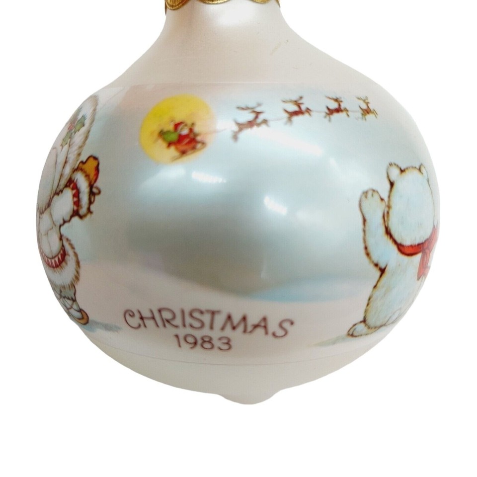 Hallmark Friendship Keepsake Glass Christmas Ornament Bulb 1983 READ | eBay
