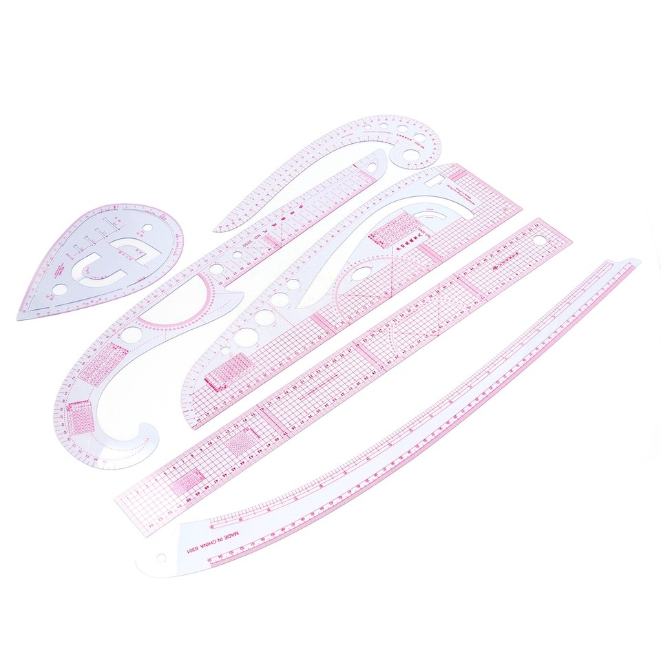 7pcs Sewing Ruler Set French Curve Pattern Making Ruler Kit For ...