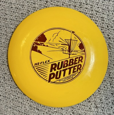 Lightning Discs Hi-Flex Rubber Putter 176 grams Disc Golf Yellow | eBay