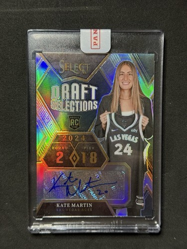 2024 SELECT WNBA DRAFT SELECTIONS ROOKIE AUTO KATE MARTIN SILVER SP ...