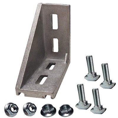 Winkel 40x80 Nut 10 Bosch Raster - mit Bef. für Aluprofil 40x40 N10 und ...