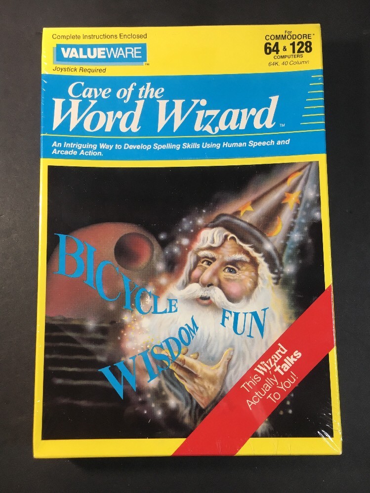 Cave Of The Word Wizard - Commodore 64/128 Computer Game - New Sealed ...