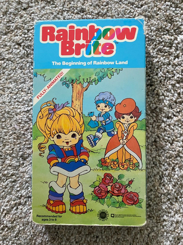 Very Rare Rainbow Brite VHS Video THE BEGINNING OF RAINBOW LAND CARTOON ...