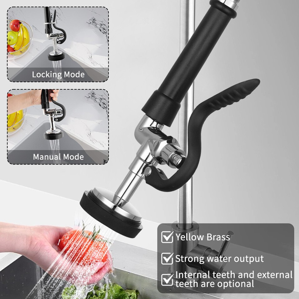 1/2PACK Pre Rinse Sprayer Commercial Sink Sprayer Head Spray Valve Dish ...