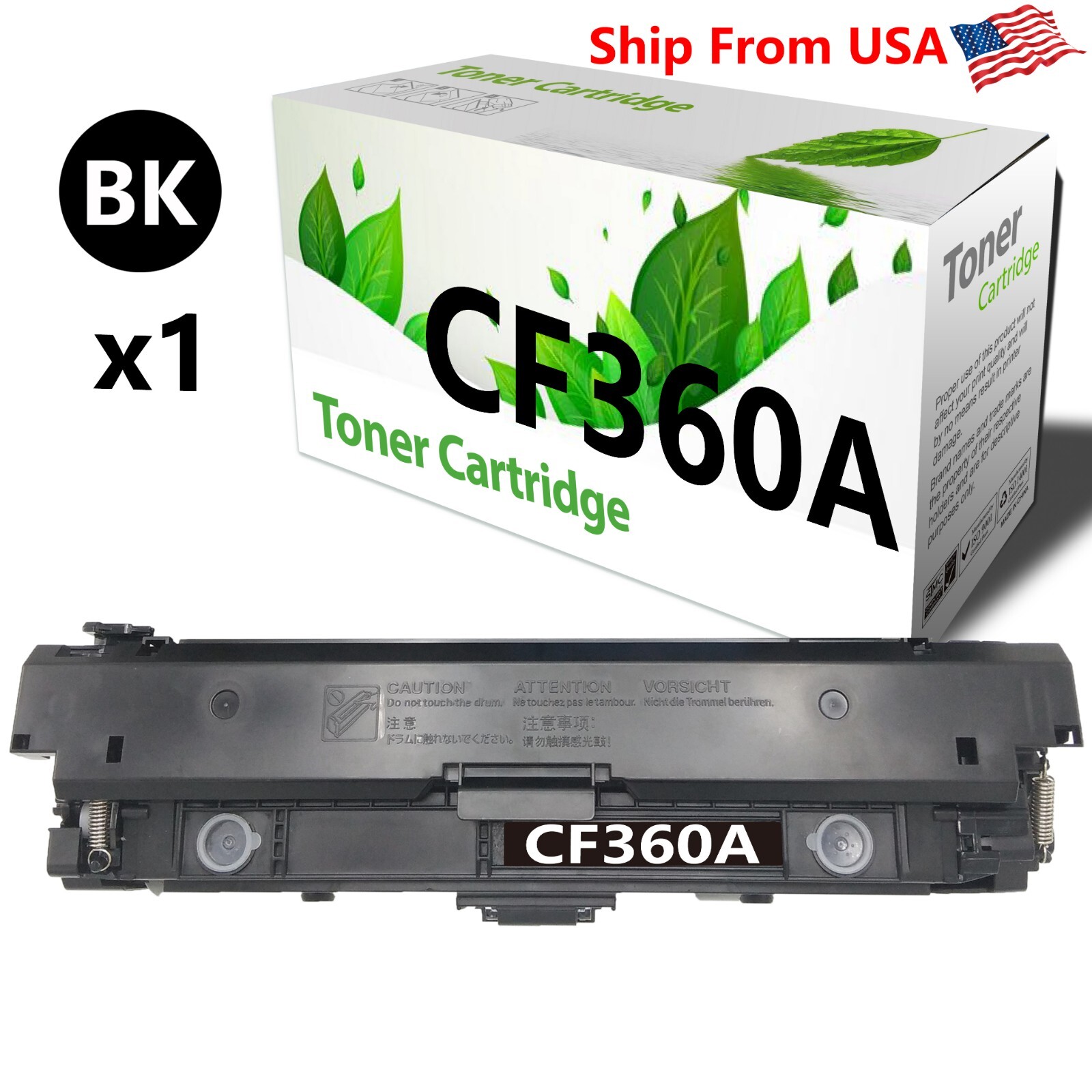 1-Pack of Black CF360A Toner Cartridge for Enterprise M577dn M577f ...