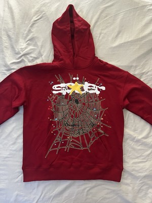 Sp5der Hoodie Maroon | eBay