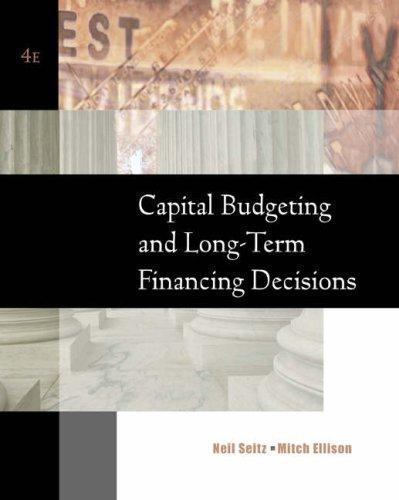 Capital Budgeting and Long-Term Financing Decisions by Mitch Ellison ...