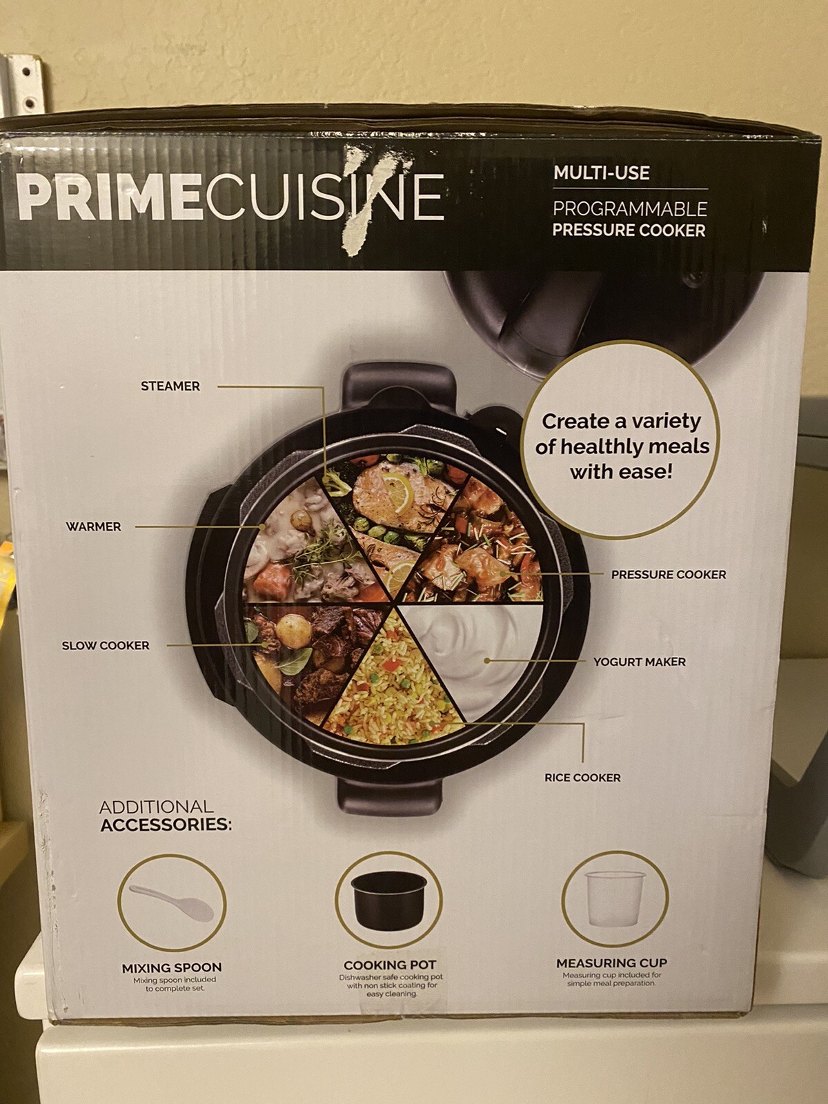 Prime Cuisine 8 Cup Programmable Rice Cooker BPA Free NIB | eBay