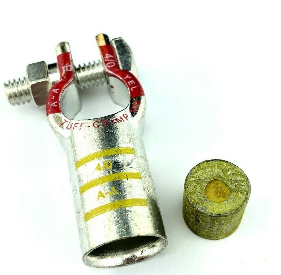 Battery Cable Ends Copper Top Post Terminal Connectors Kit w Solder ...