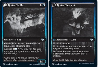 Gutter Skulker // Gutter Shortcut - Innistrad: Double Feature #329 MTG ...