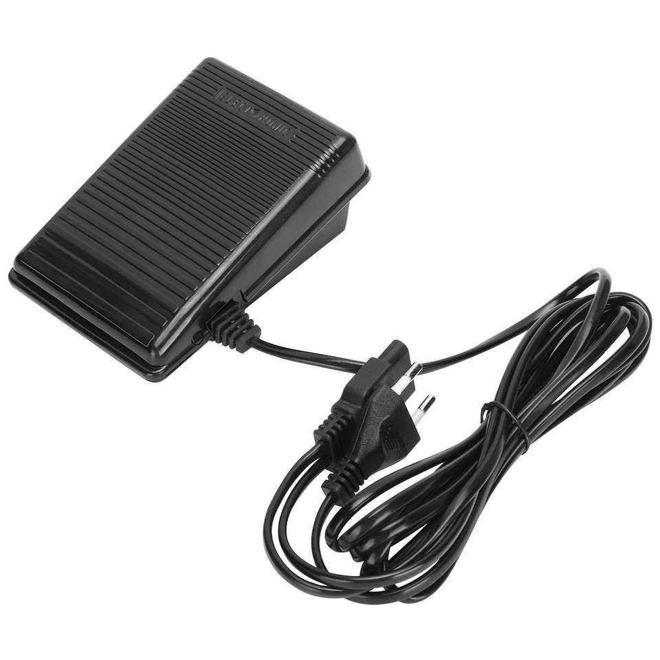 Foot Pedal 3‑Hole Round Pin With Power Cord Household EU Plug 220V ...