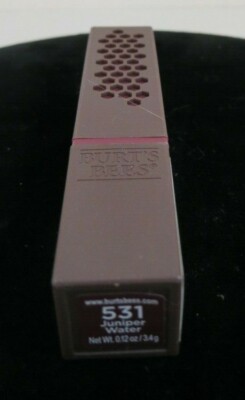 BURT'S BEES 100% NATURAL SATIN LIPSTICK 531 JUNIPER WATER 0.12 OZ NEW ...