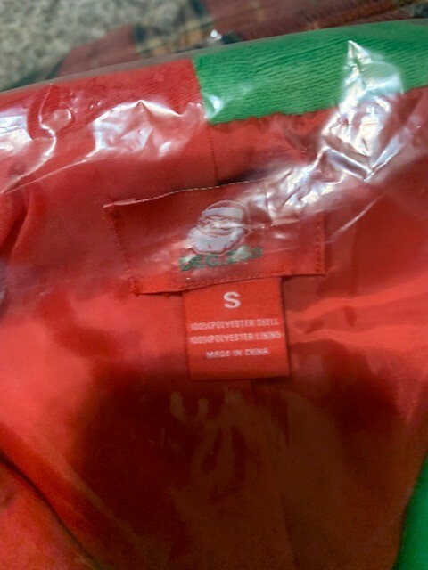 NEW Men's Christmas Buffalo Print Red Green Jacket Blazer Size SMALL 34 ...