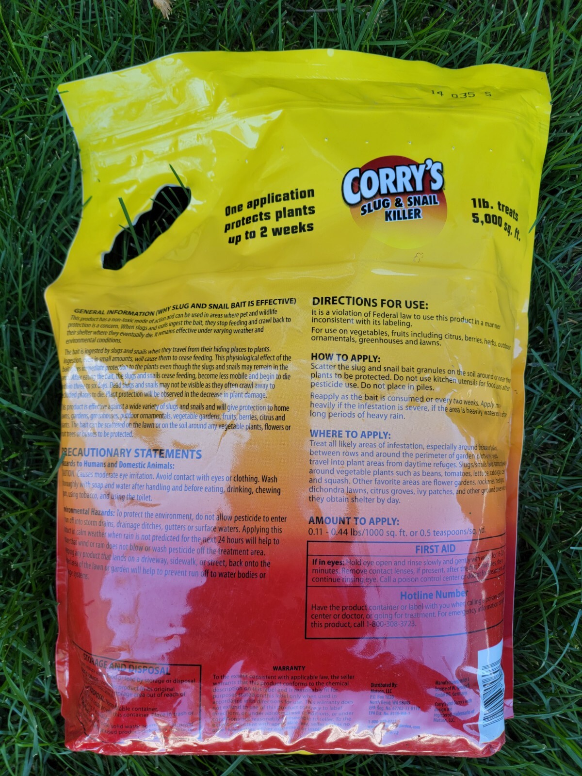 New Sealed Corry's 8 Lb Slug and Snail Killer Pet Safe | eBay