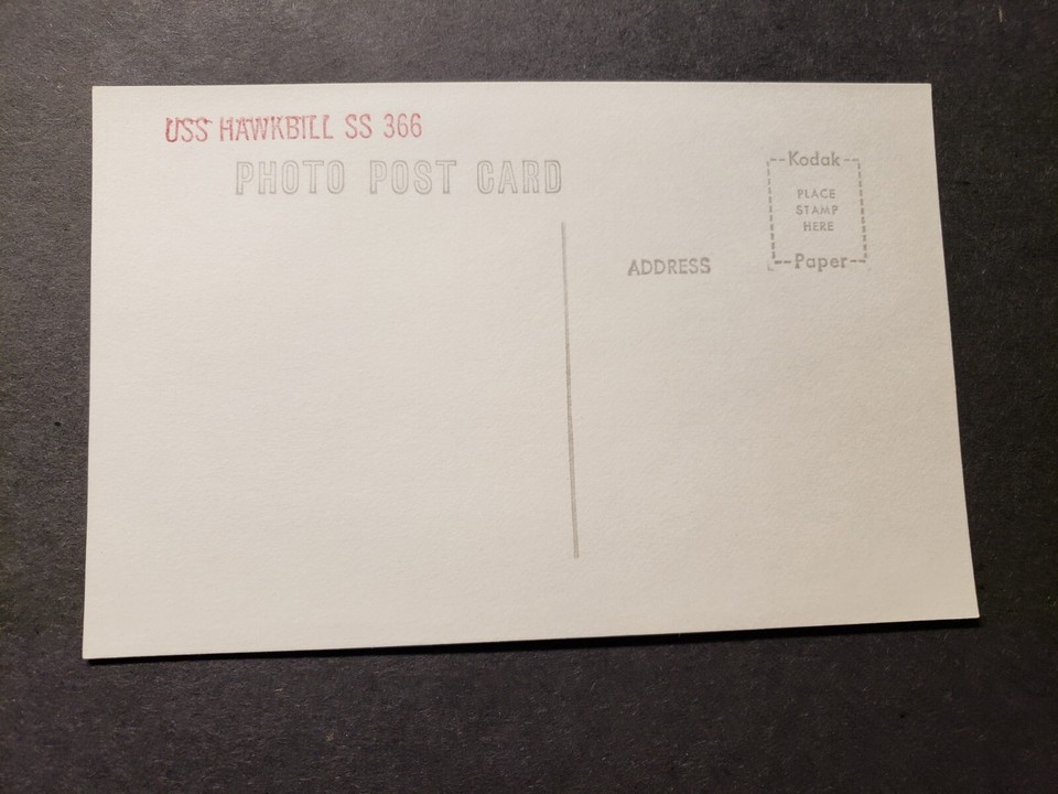 Submarine USS HAWKBILL SS-366 Naval Cover 1944 Launch unused postcard ...