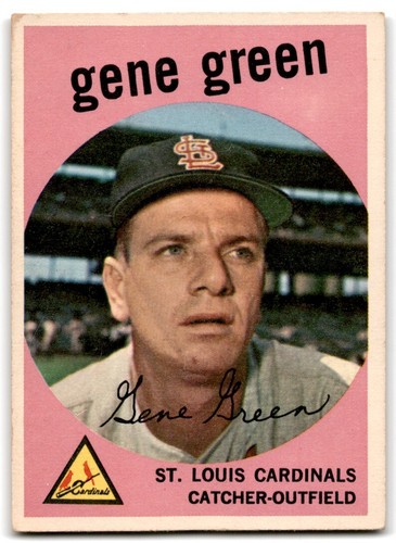 1959 Topps Gene Green St. Louis Cardinals #37 | eBay