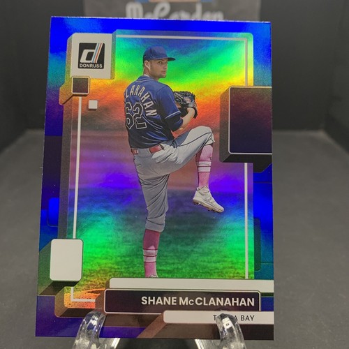 2022 Panini Donruss Holo Blue Shane McClanahan #124 Tampa Bay Rays | eBay