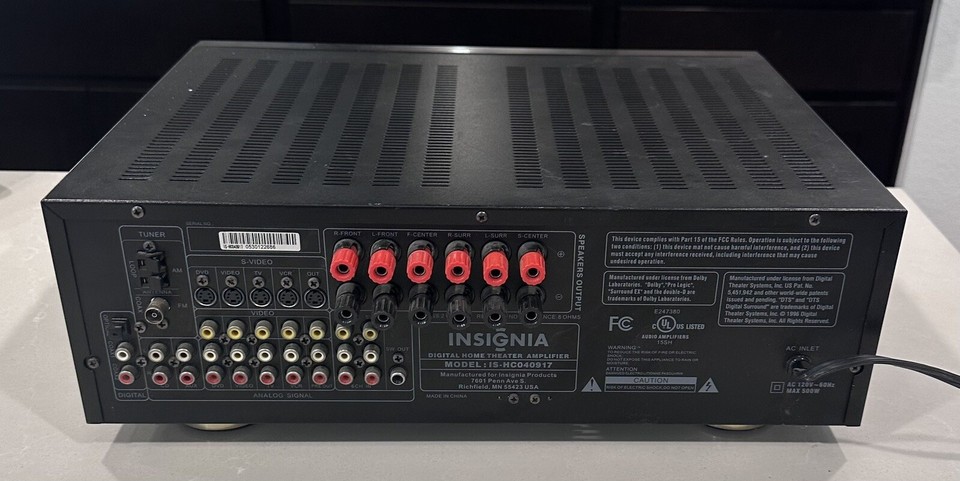 Insignia IS-HC040917 Receiver HiFi Stereo 6.1 Channel Home Theater ...