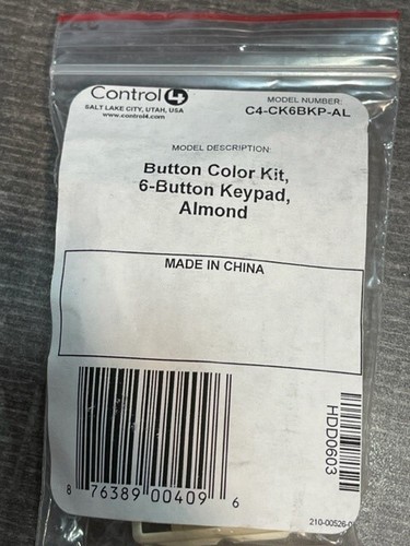 Control4 Button Color Kit, 6 Button Keypad Almond | eBay