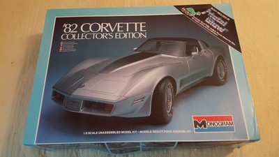 Vintage 1982 MONOGRAM Corvette 1/8 Scale Model Car Kit # 2606 Metal ...
