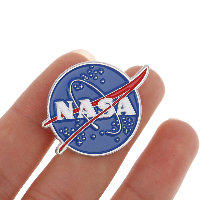 NASA Badge NASA Alloy Brooch Logo Badges Astronaut Space Clothes ...
