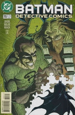 Detective Comics #705 VF; DC | Batman Chuck Dixon Riddler Puzzle Cover ...