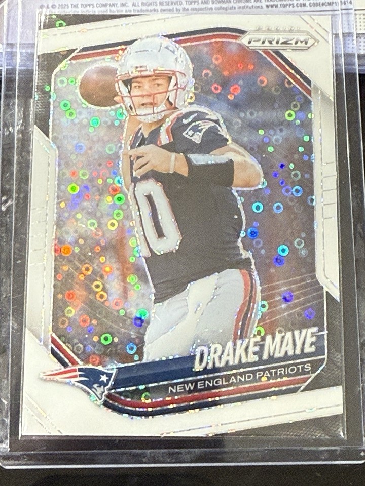 2025 Panini Prizm Drake Maye White Disco SP #165 Patriots | eBay