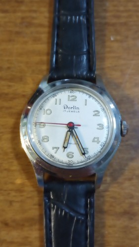 Vgt 1950-60" Dorlin 17J Inca Military Style Men's watch,runs serviced N/Band M | eBay