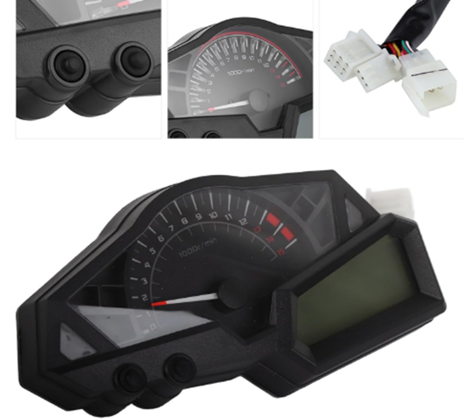 NINJA 300 Precise Digital LCD Motorcycle Speedometer Speed Gear Fuel ...