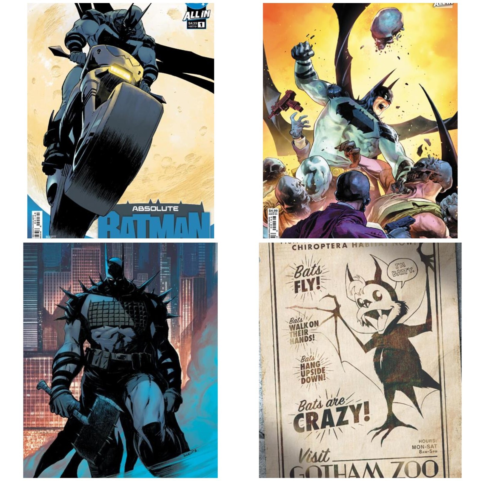 Absolute Batman #1 3rd Print A - C Foil 1:25 Incentive PRESALE 11/27 DC ...