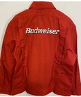 🚨🔥Vintage Budweiser Red Uniform Jacket Delivey Beer Mens Med New Rare ...