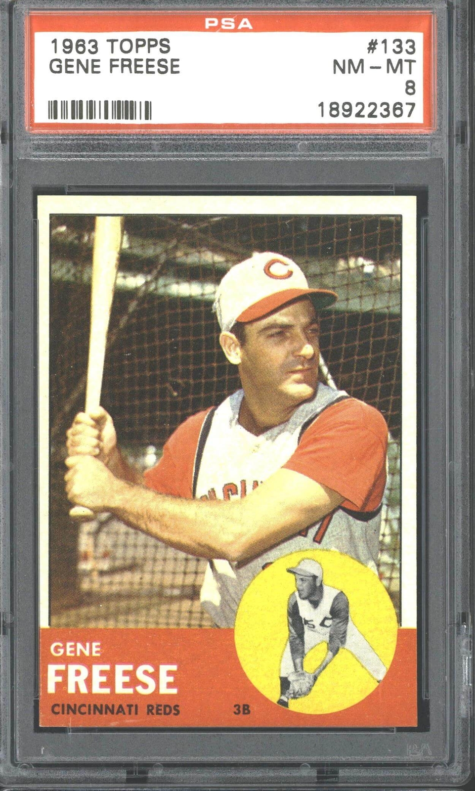 1963 Topps #133 Gene Freese - PSA 8 | eBay