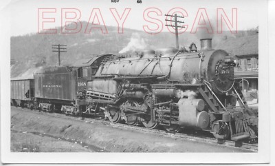 8A900A RP 1940s/60s READING RAILROAD 2-8-0 LOCO #1968 | eBay