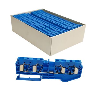 Lot of 25 Altech Corp CSC4T2-2 Terminal Blocks, 1-Level, 4-Contacts ...