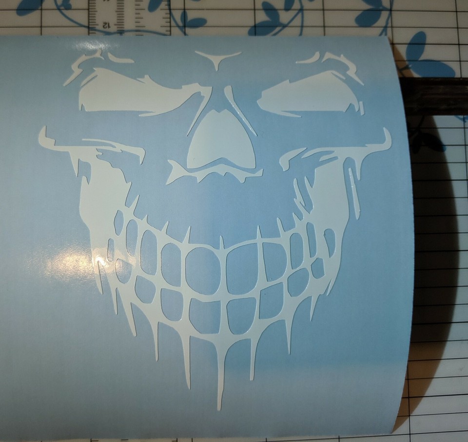 Evil Skull Sticker Scary Skeleton Decal Car Truck Window Vinyl Turbo | eBay