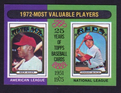 1975 Topps #210 1972 MVP’s (ex-mt) | eBay
