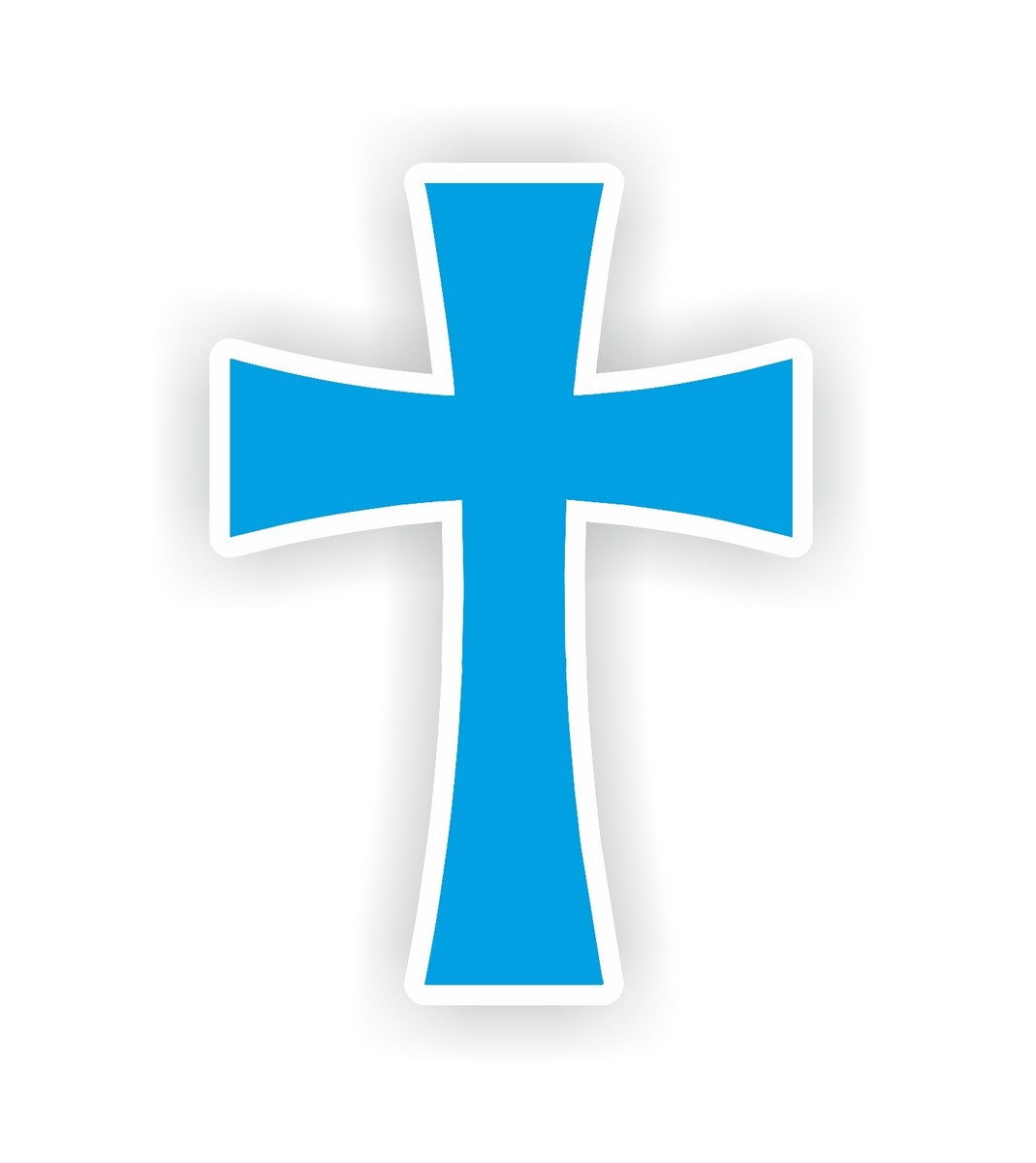 Blue Christian Cross Clipart