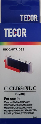 TECOR Compatible For Canon CLI-651XL CYAN High Yield Ink Cartridge | eBay