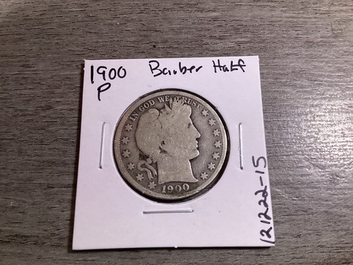 1900 Barber Silver Half-Dollar in Fine Condition 121222 15tk | eBay