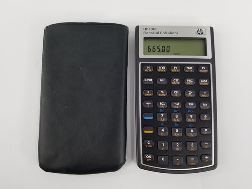 HP 10bII+ Financial Business Calculator with Case Tested Working | eBay