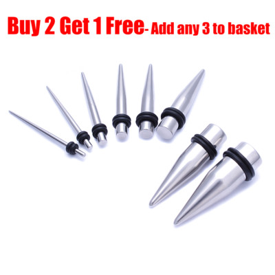 316L Surgical Steel Ear Taper Stretcher Ear Stretch Kit Ear Expander ...