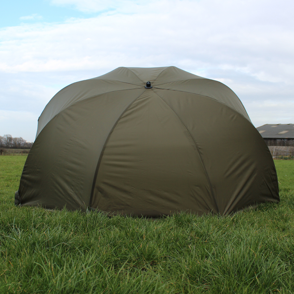 ABODE® Night & Day™ 60" Oval Umbrella Carp Fishing Session Brolly | eBay UK