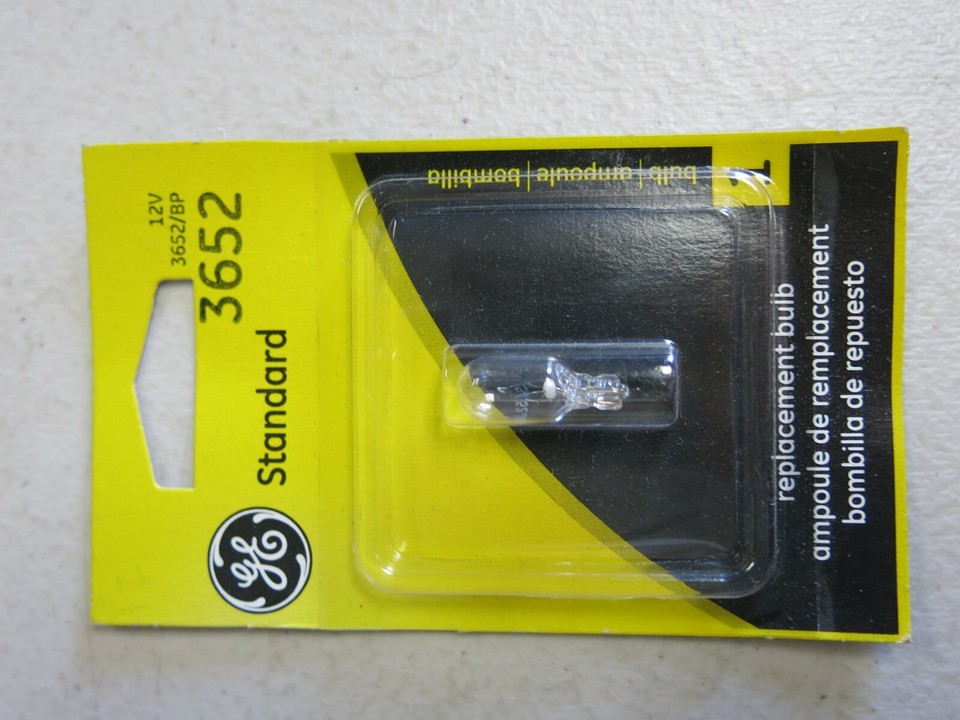 GE 3652/BP2 Standard Automotive Replacement Bulb 12V - lot of 4 | eBay